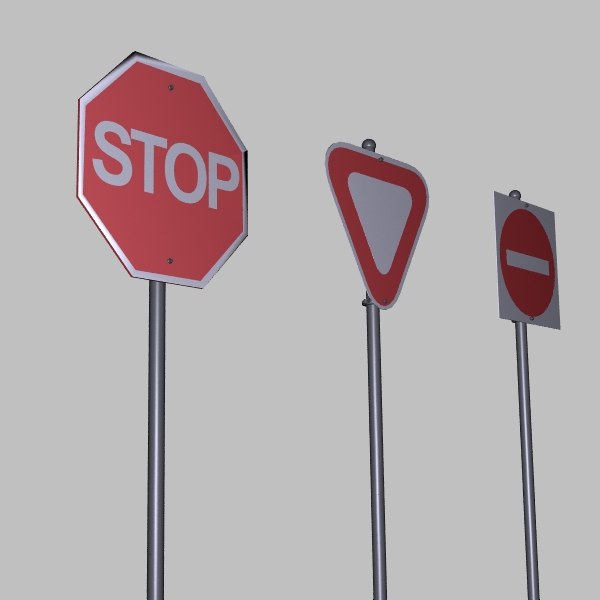 Traffic Signs 3D Models for Download | TurboSquid