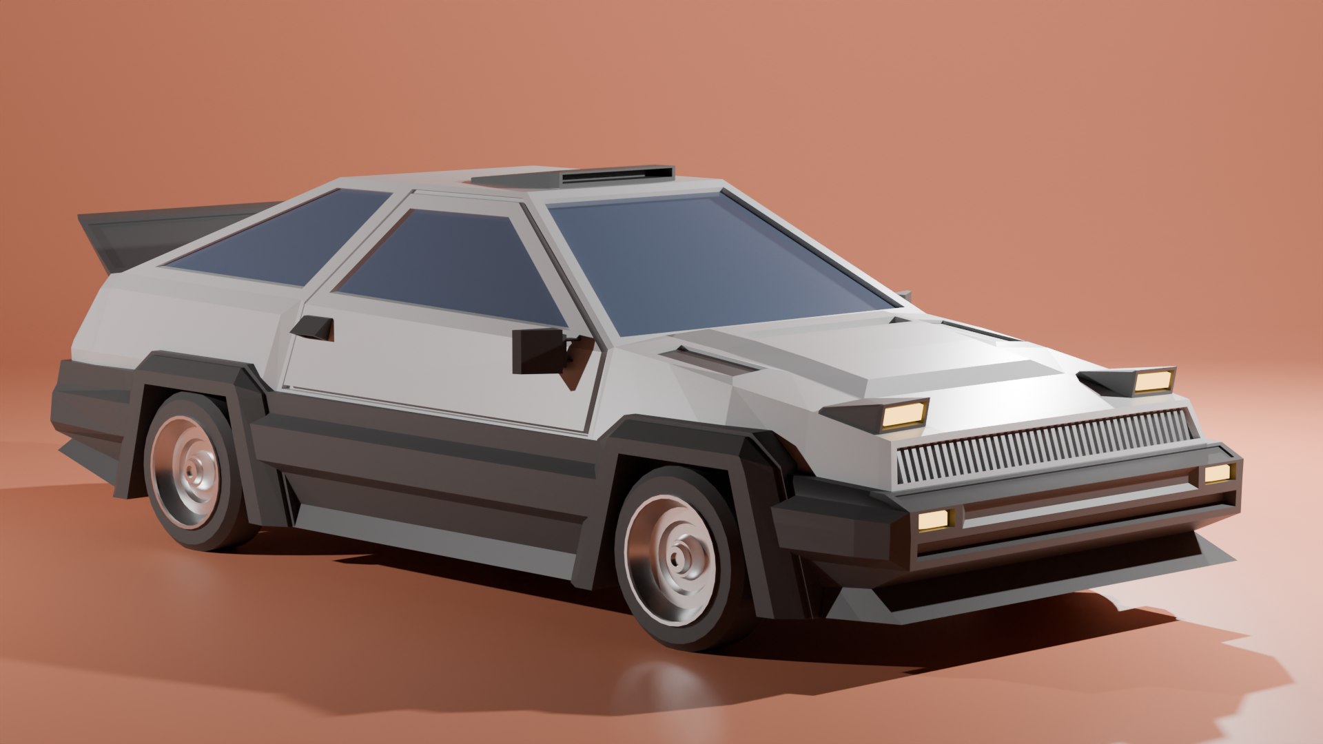 AE86 Low-poly 3D Model - TurboSquid 2212986