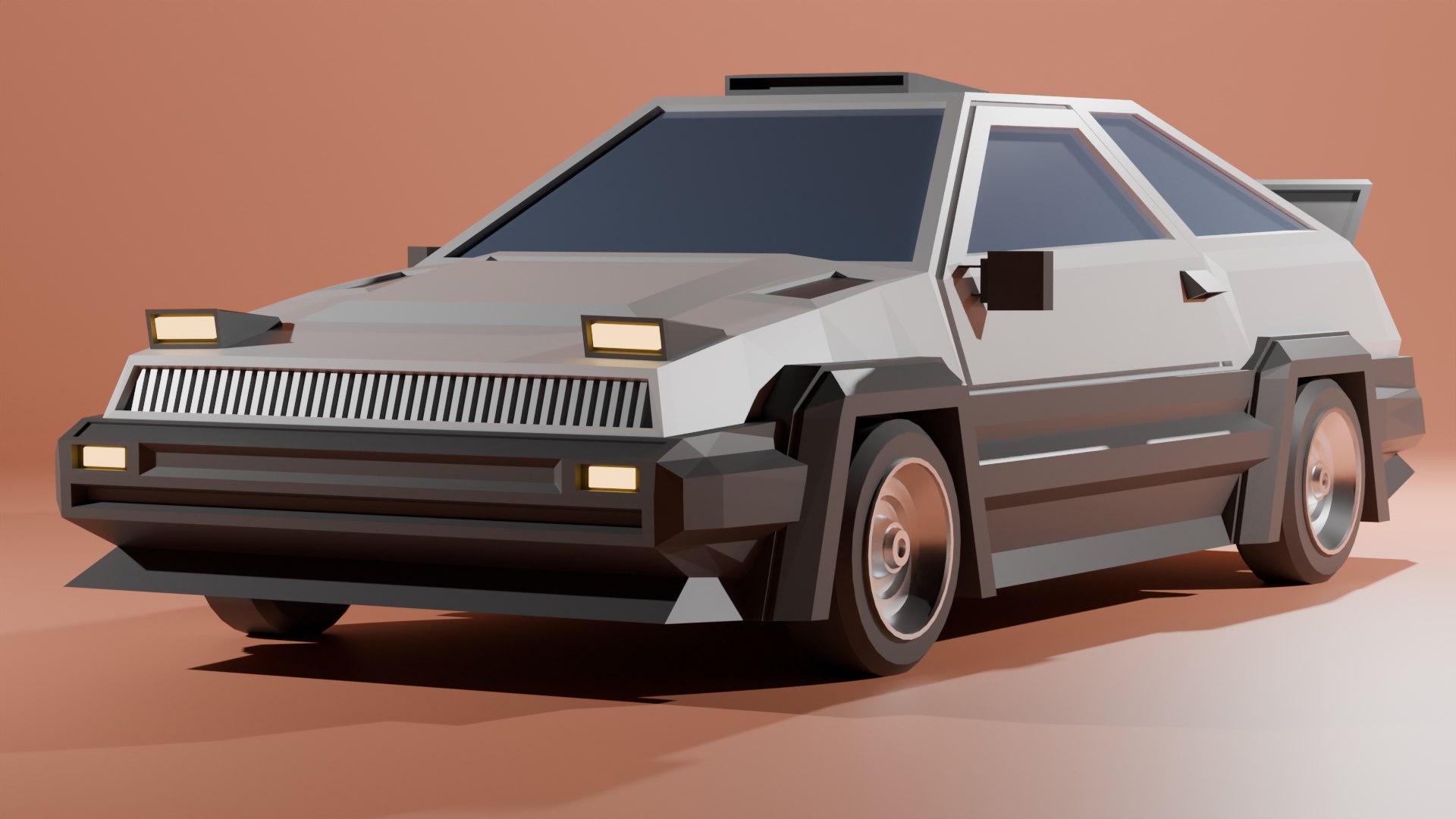 AE86 Low-poly 3D Model - TurboSquid 2212986
