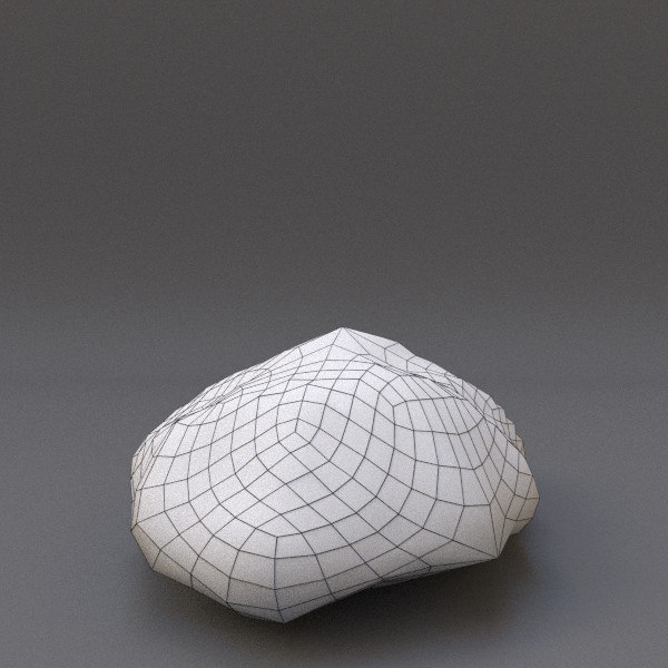 rock blender pbr 3d model