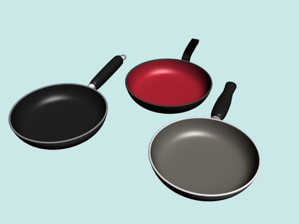 3d frying pan