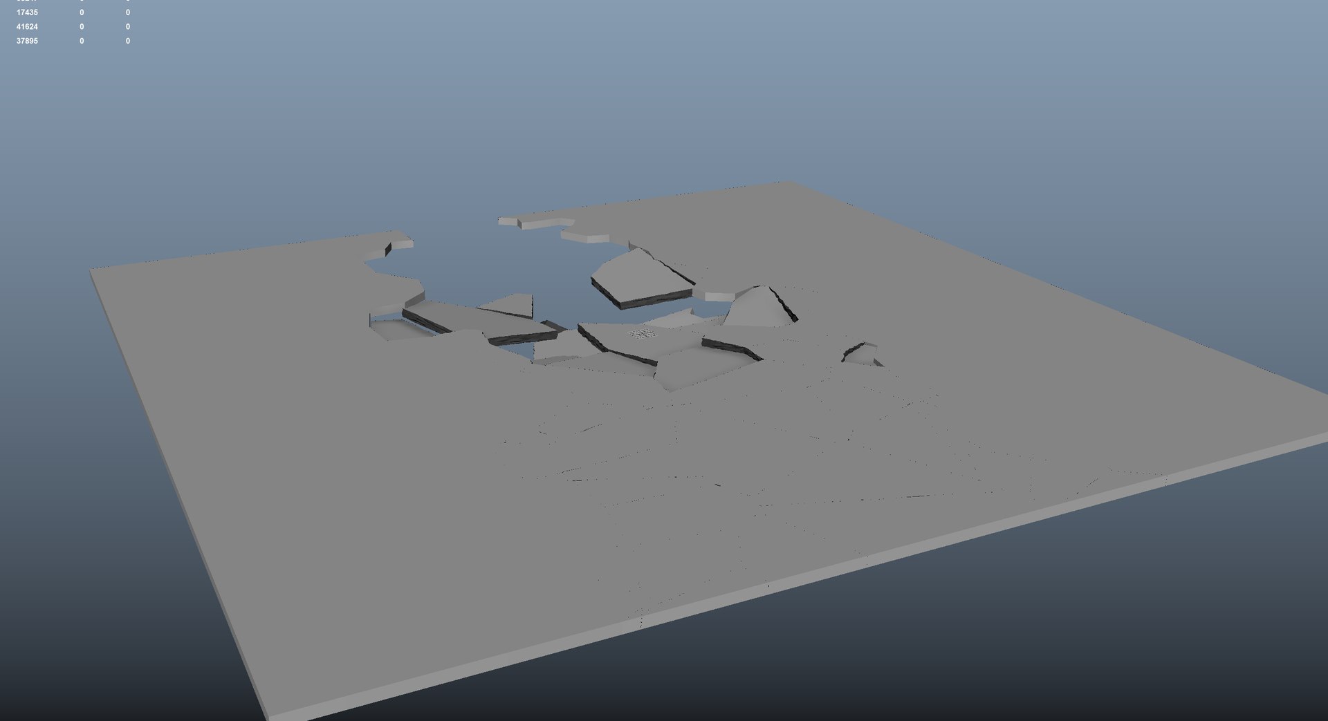 Destruction Floor 3D Model - TurboSquid 1455963