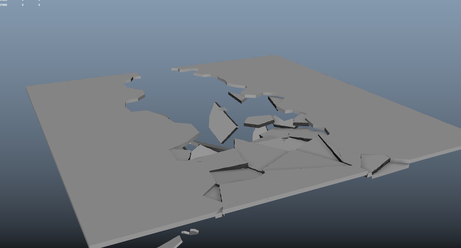 Destruction Floor 3D Model - TurboSquid 1455963
