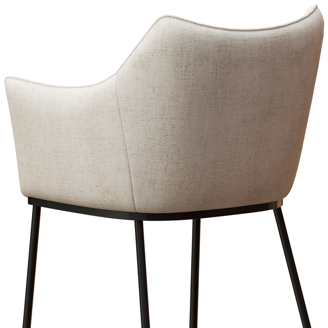 Coco Republic St James Dining Chair 3D - TurboSquid 2165532