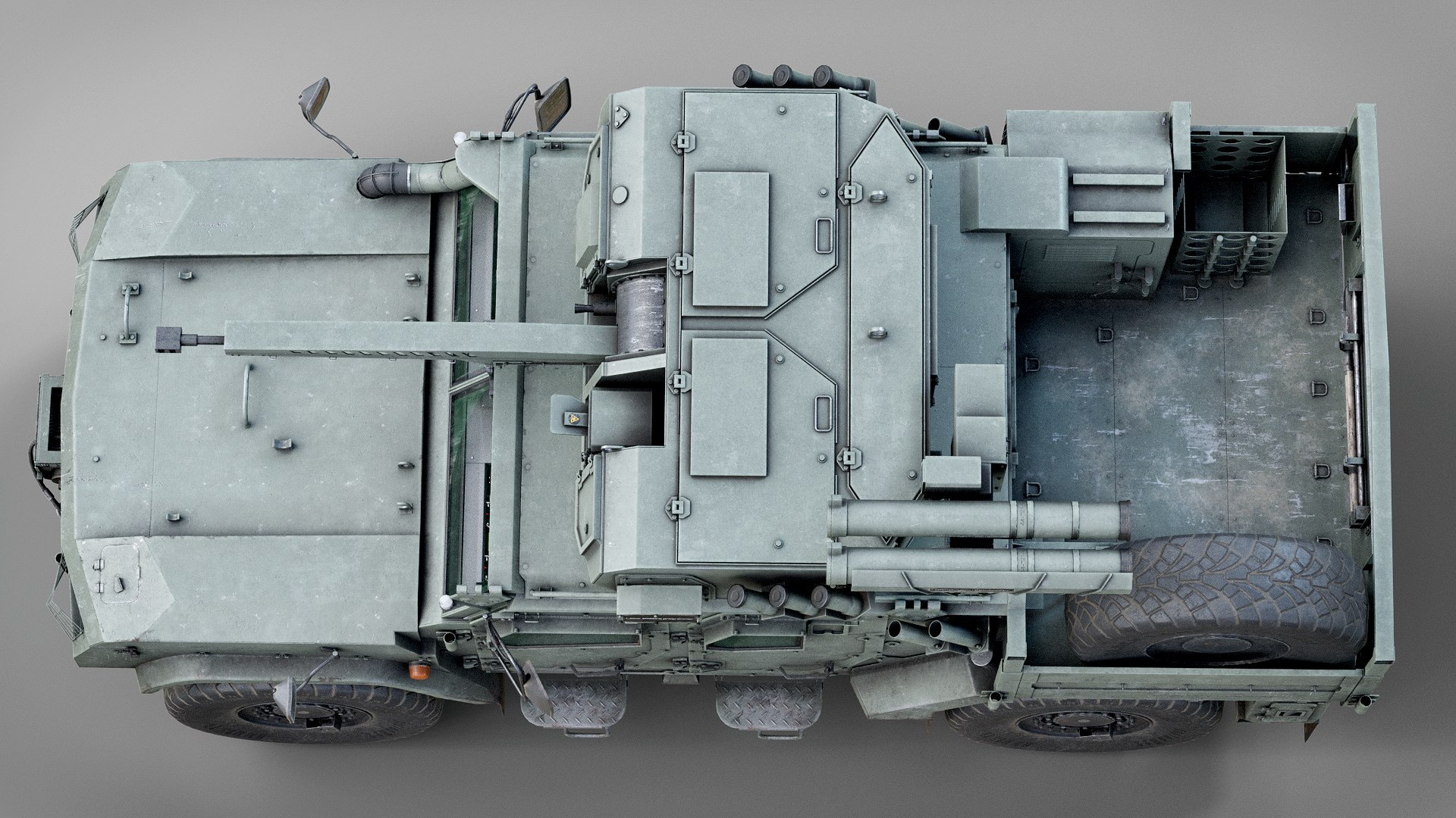 3D Model Titan Armored Car With Interior Realtime - TurboSquid 2424756