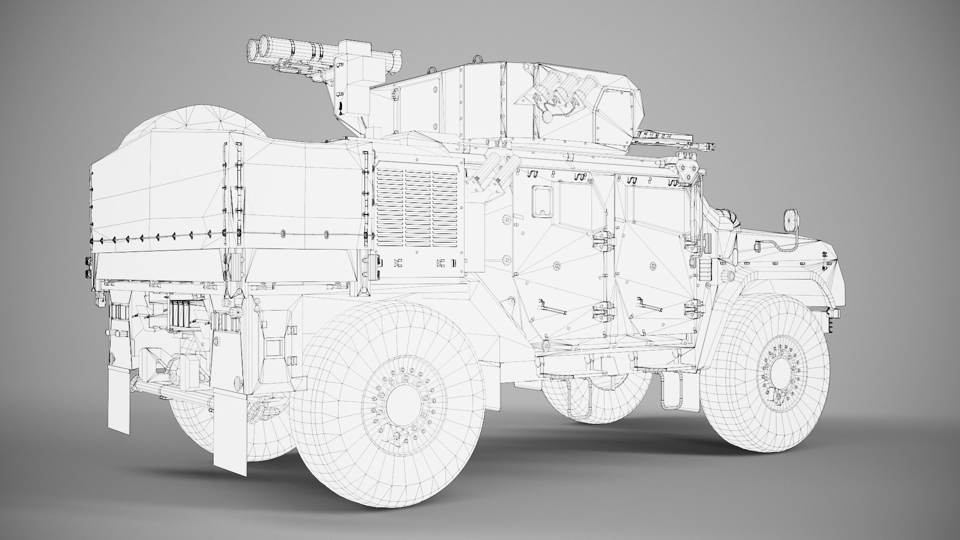 3D Model Titan Armored Car With Interior Realtime - TurboSquid 2424756