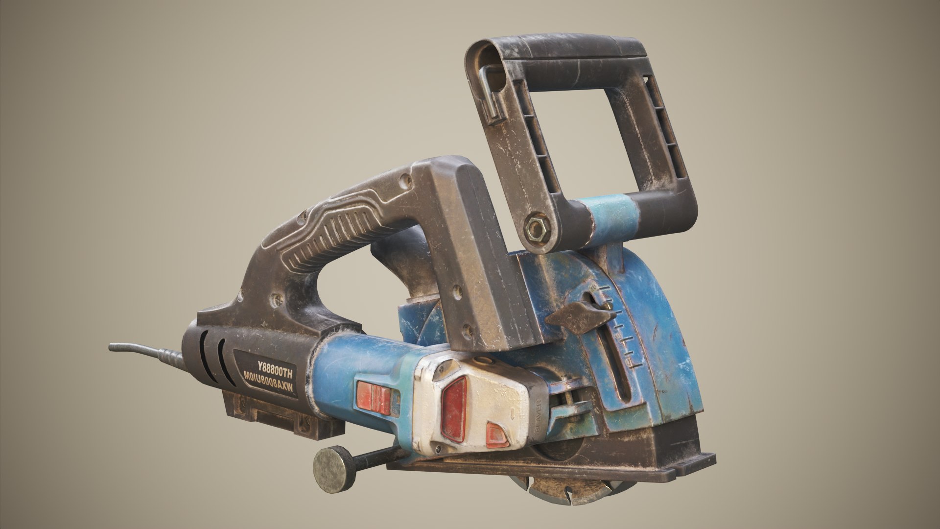 Old Used Dusty Wall Chaser Saw Electrical Cut Off Saw Tool Da1 3D Model ...