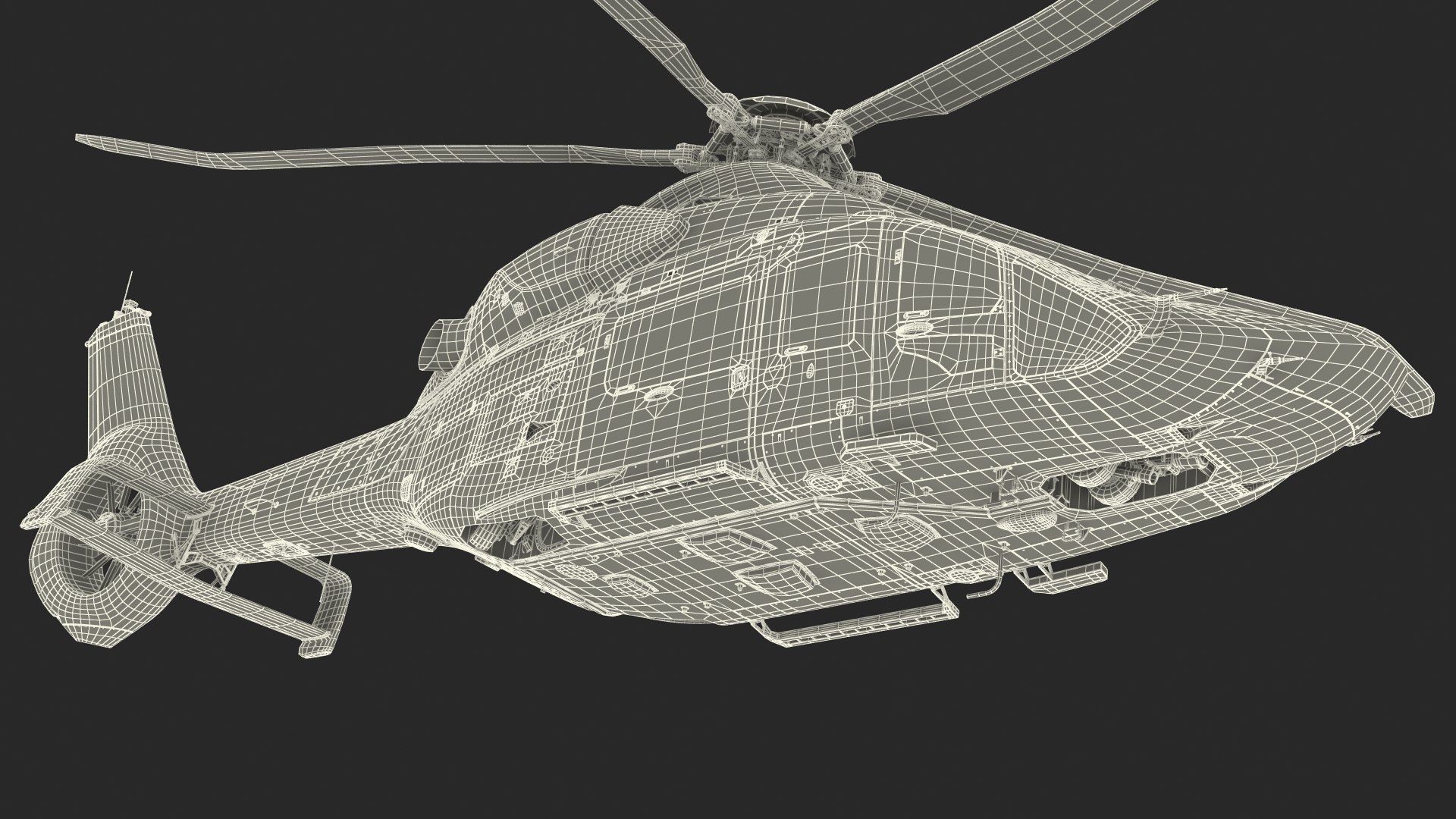 3D Airbus H160 Utility Helicopter Rigged for Maya model - TurboSquid ...