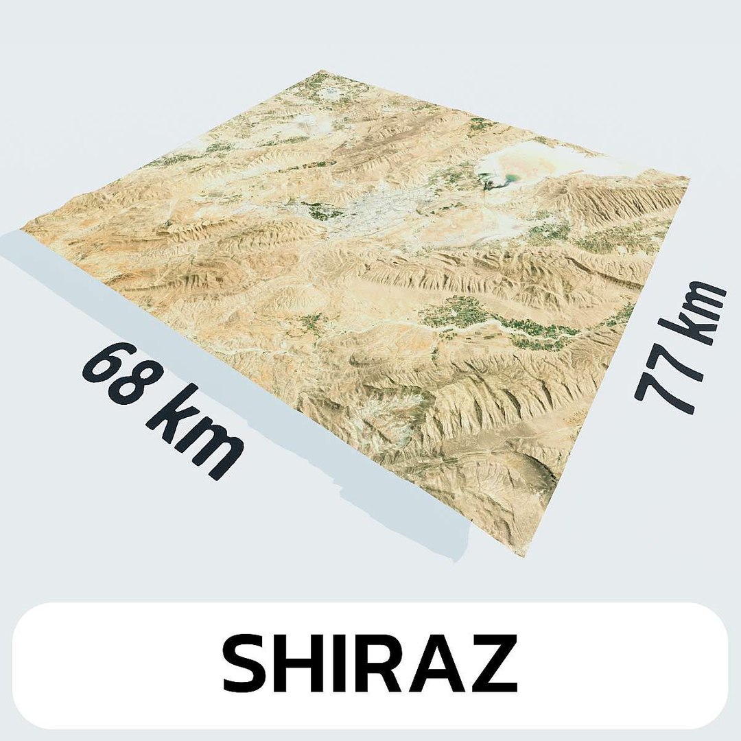 3D Shiraz Iran City Landscape - TurboSquid 2043245