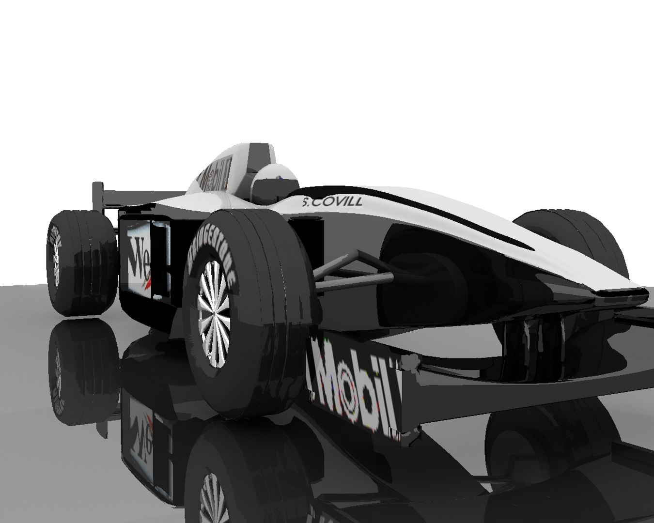 3d model f1 car