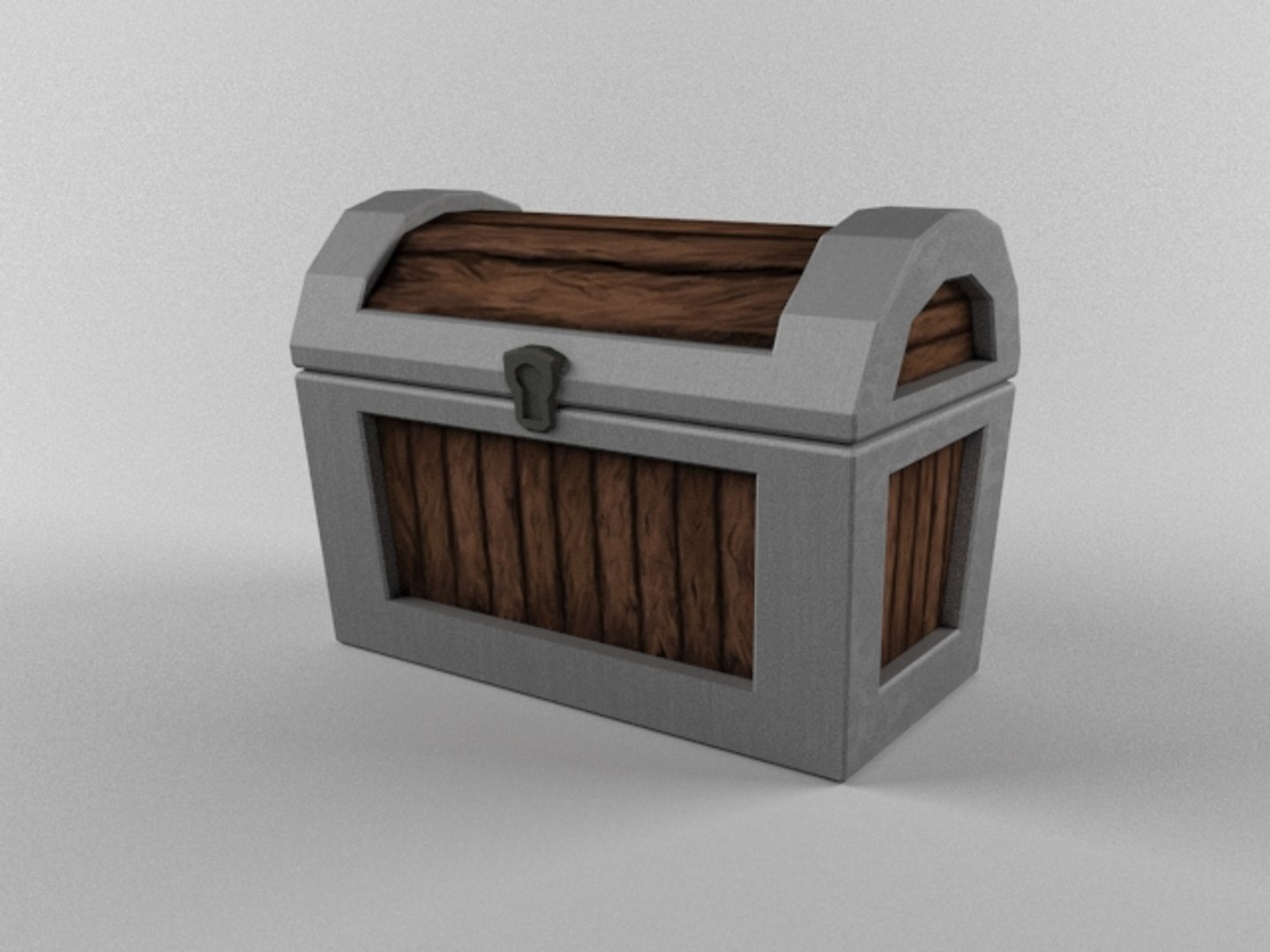 chest cartoon gamedev 3d model