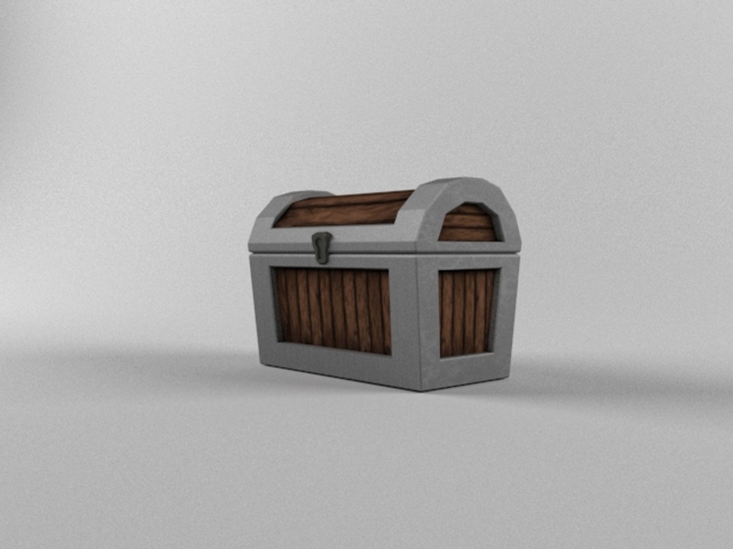 chest cartoon gamedev 3d model
