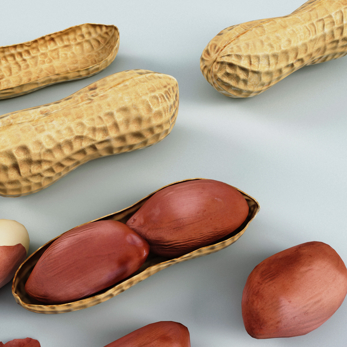 peanuts modelled open 3d max