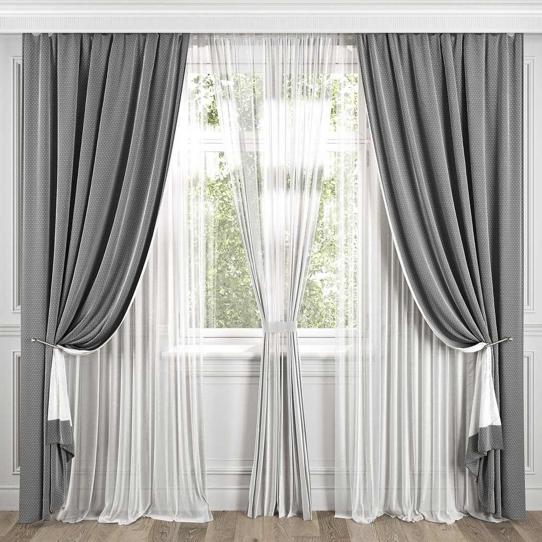 Curtain Set 495C 3D Model - TurboSquid 1922725