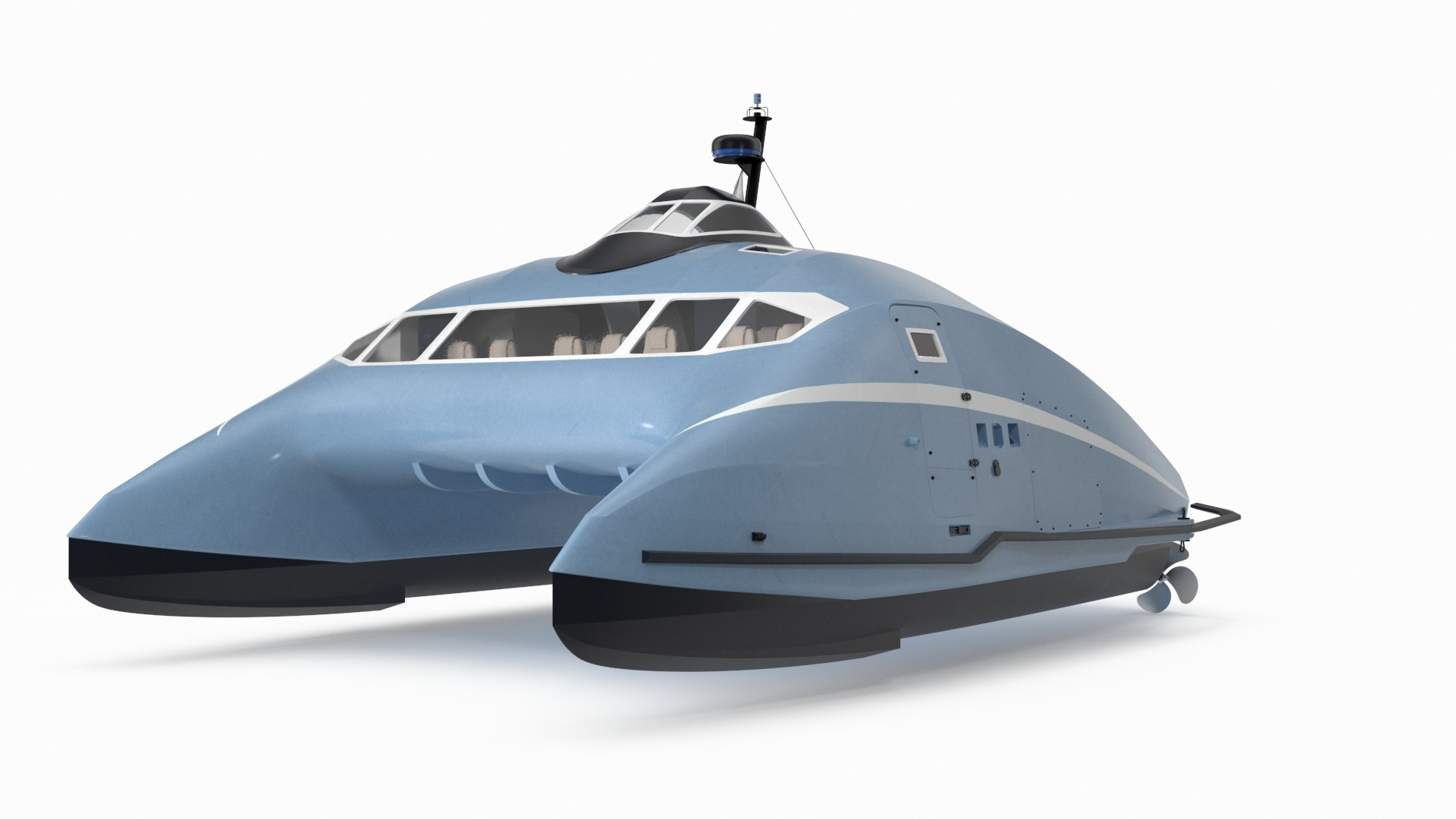 3D Luxury Catamaran Ferry Model - TurboSquid 2243103