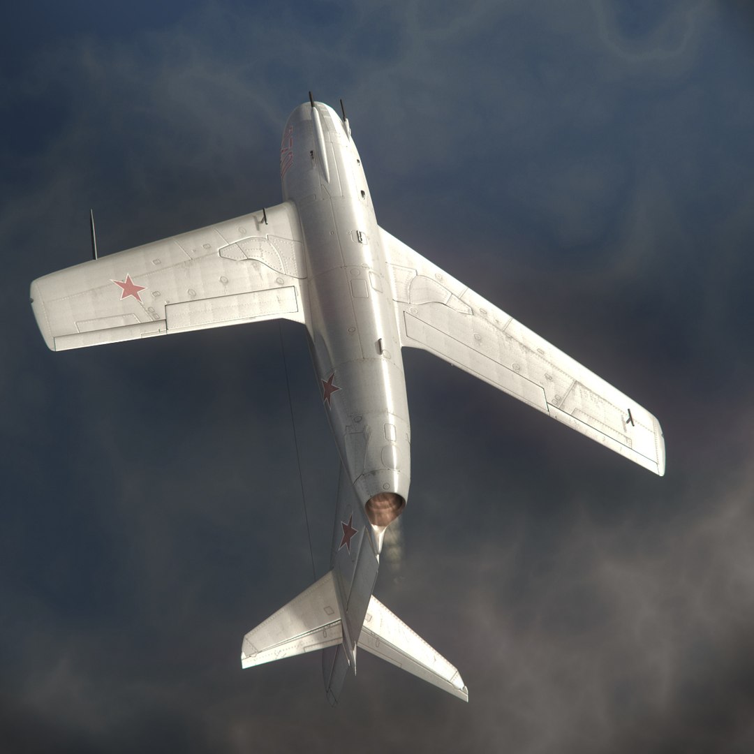 3d Mig-15 Cockpit Pilot Model