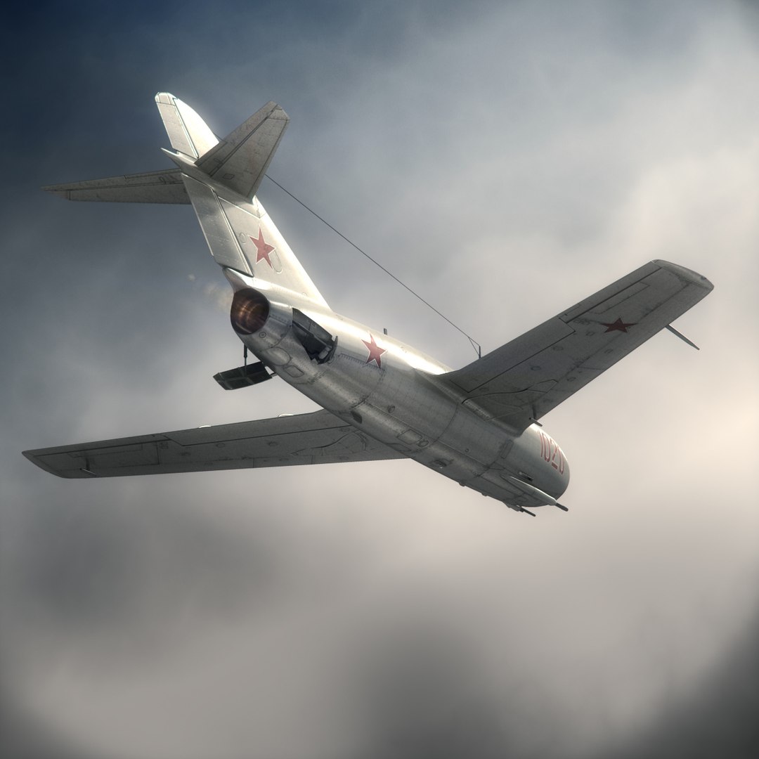 3d Mig-15 Cockpit Pilot Model