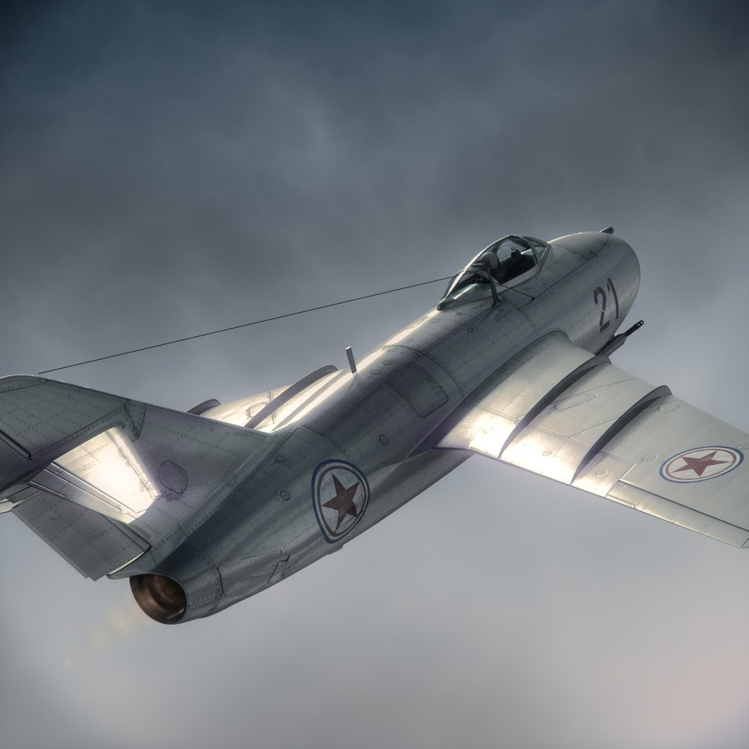 3d Mig-15 Cockpit Pilot Model