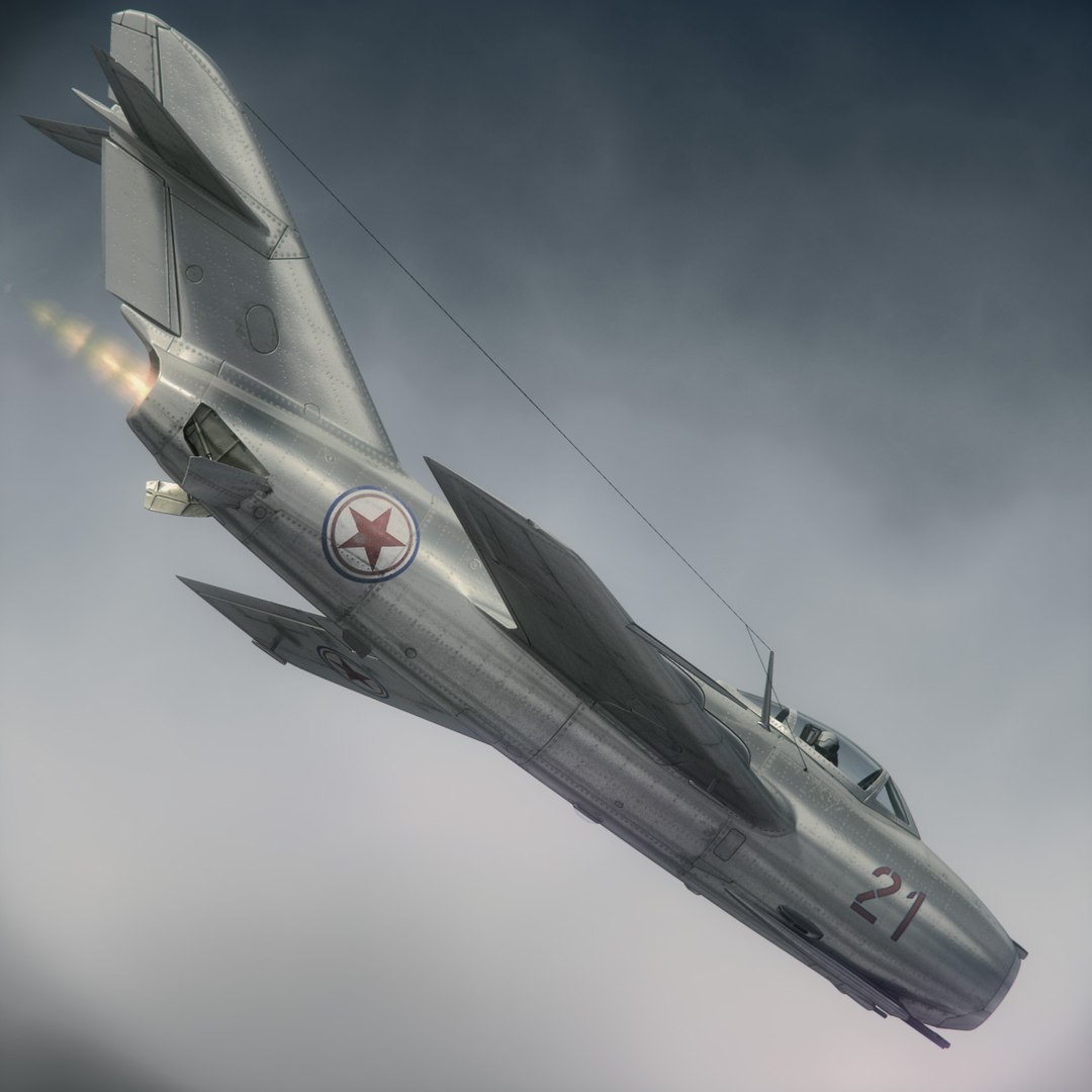 3d Mig-15 Cockpit Pilot Model