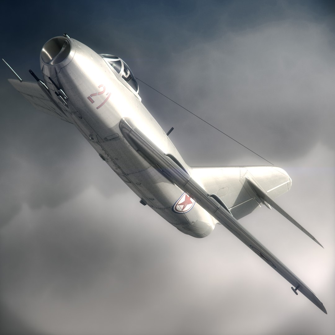 3d Mig-15 Cockpit Pilot Model