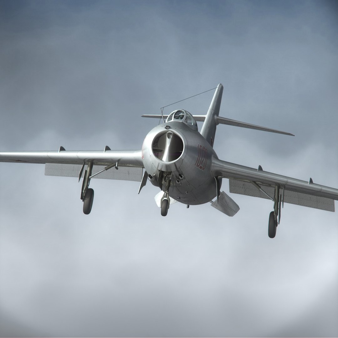 3d Mig-15 Cockpit Pilot Model