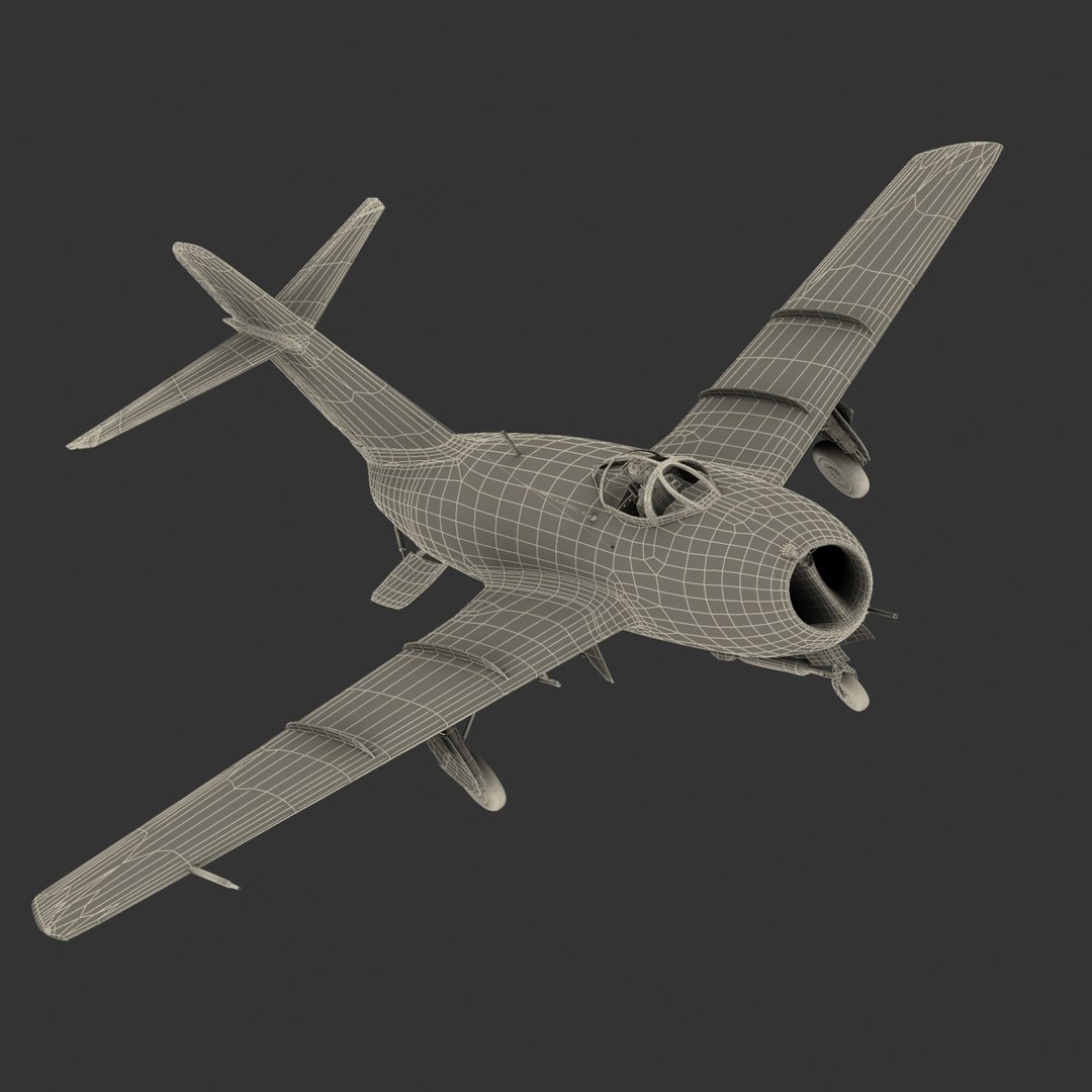 3d Mig-15 Cockpit Pilot Model