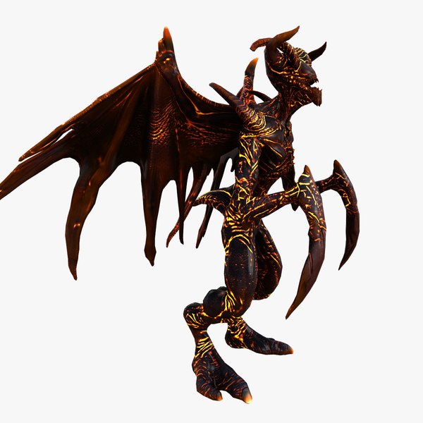 demon monster 3d obj