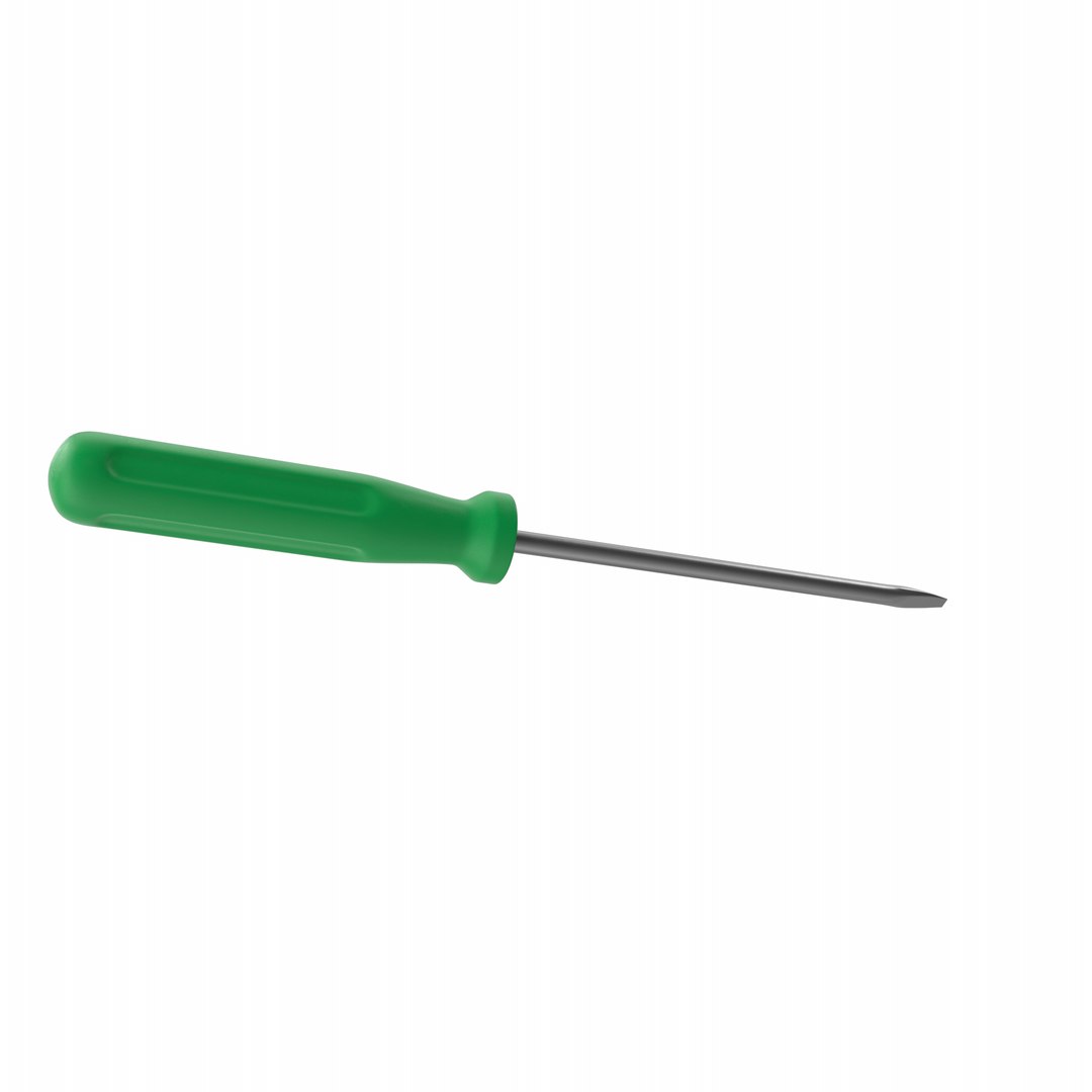 Green Screwdriver 3D Model - TurboSquid 2138663