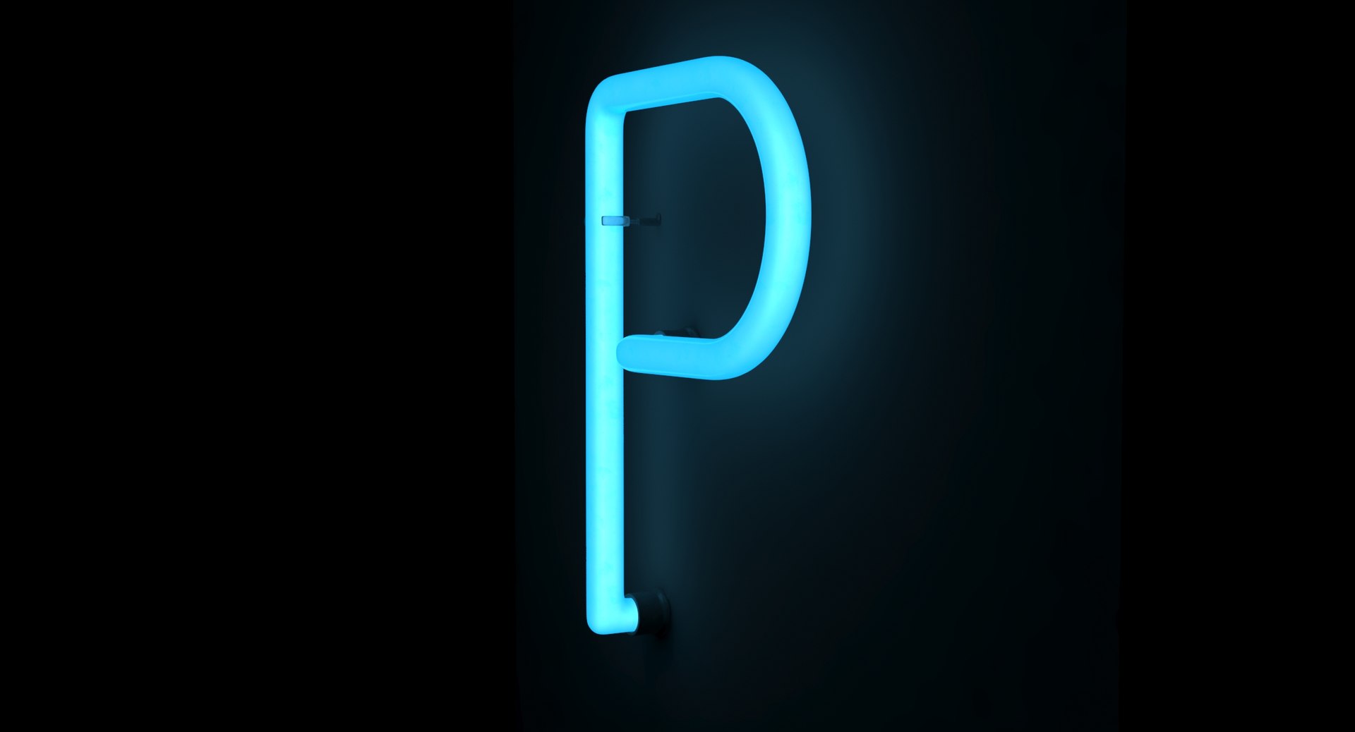 Neon Letter P 3D Model - TurboSquid 1633671
