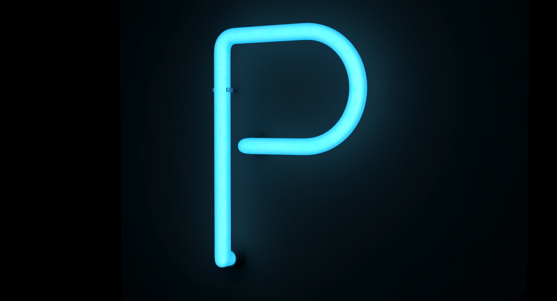 Neon Letter P 3D Model - TurboSquid 1633671
