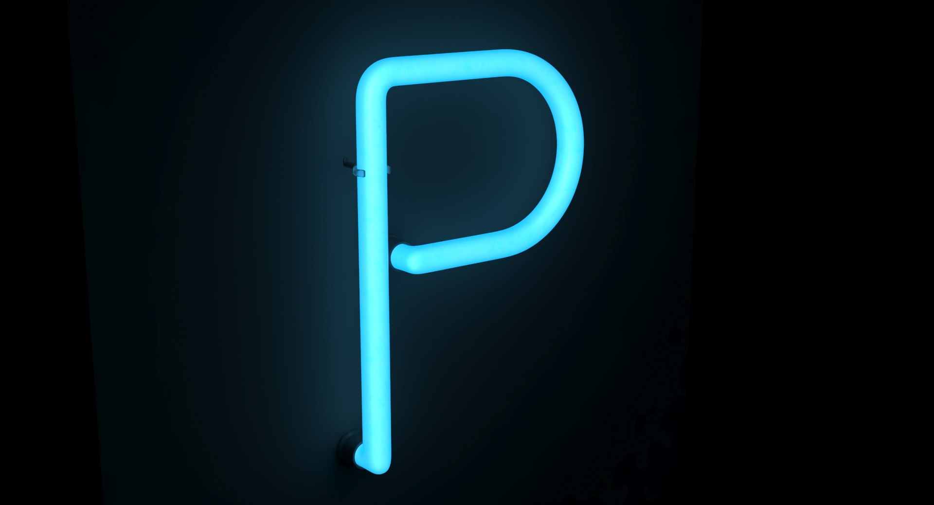 Neon Letter P 3D Model - TurboSquid 1633671