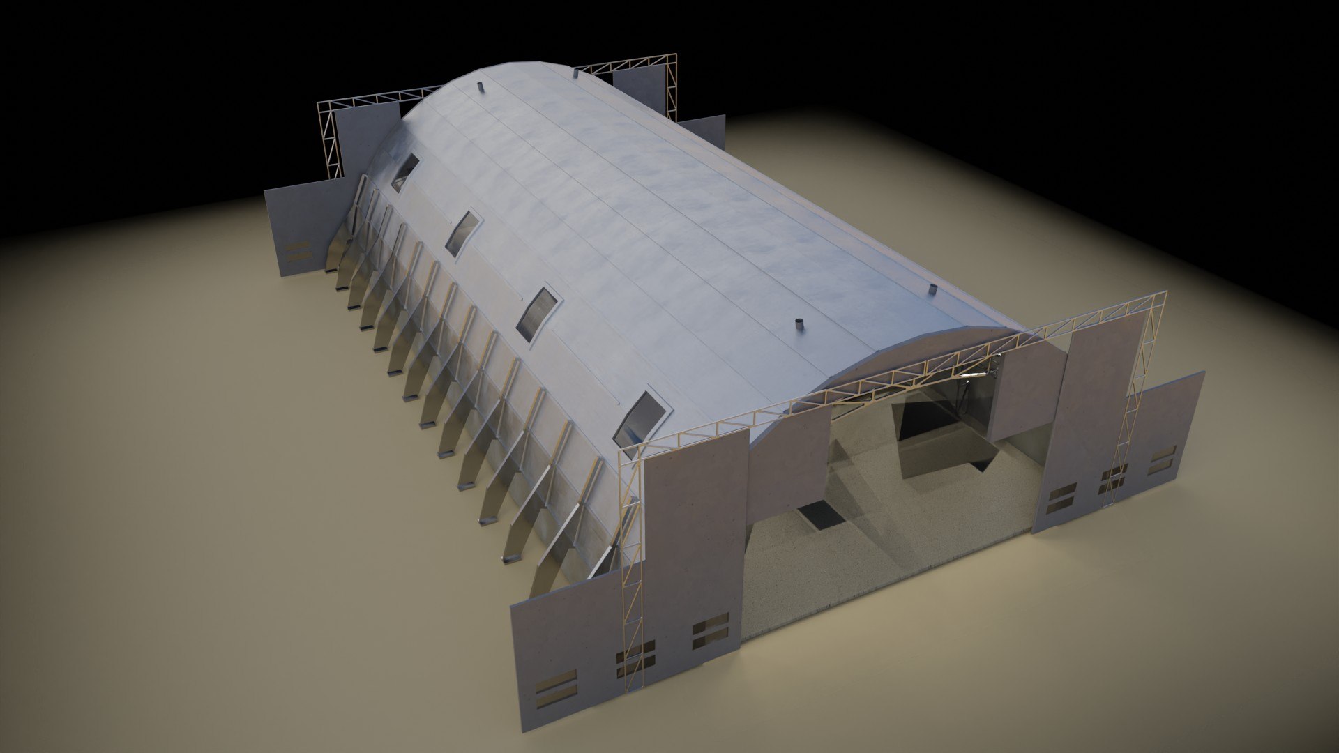 3D Aircraft Hangar - TurboSquid 1990832