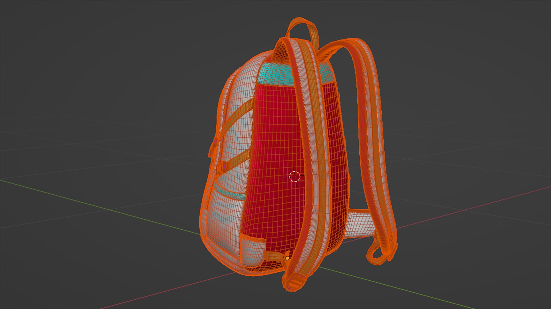 Blue Color Nylon Sport Backpack 3D Model - TurboSquid 2227642