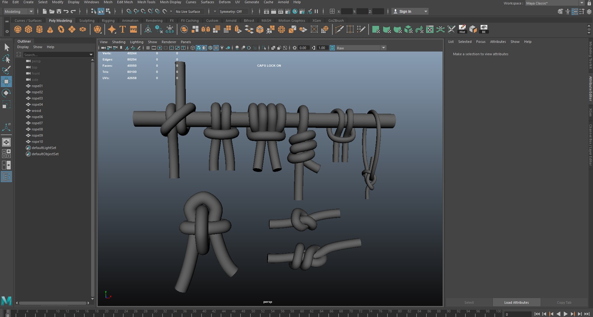 9 Commonly Used Rope Knots Low-poly 3D Model 3D Model - TurboSquid 1718885