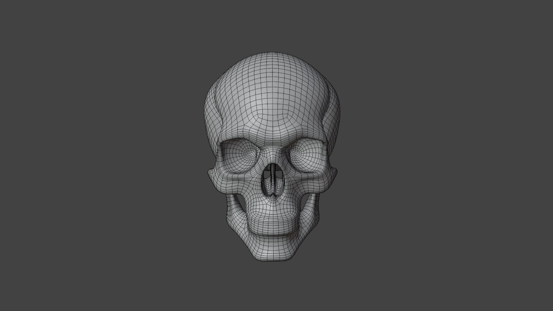 3D Low-Poly Human Skull - TurboSquid 2252030