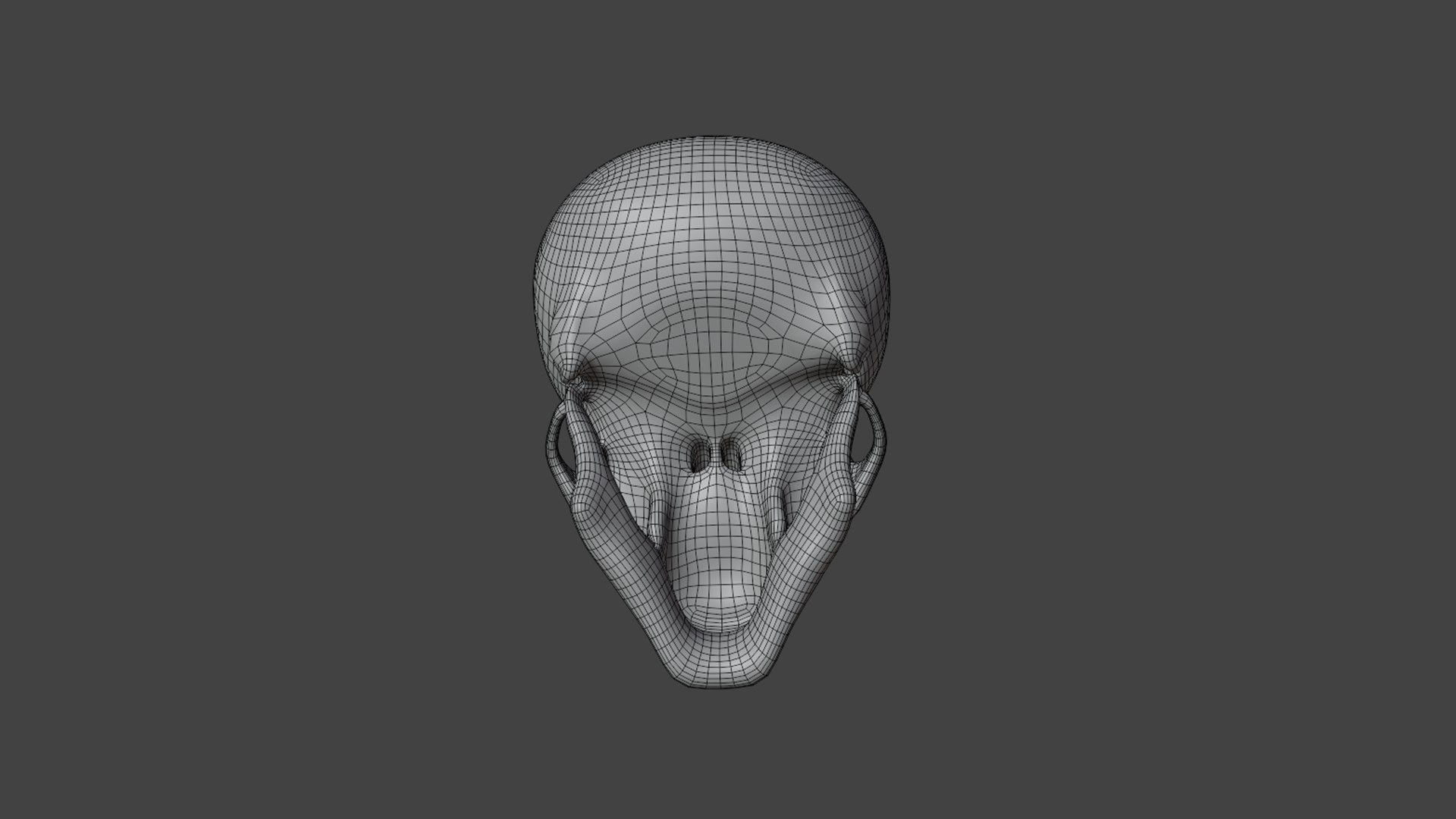 3D Low-Poly Human Skull - TurboSquid 2252030