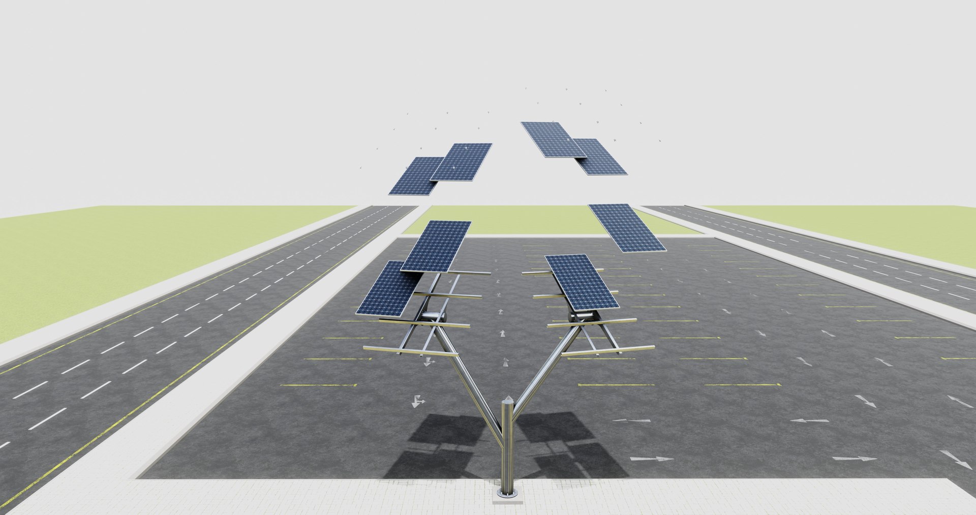SOLAR ENERGY TREE 3D Model - TurboSquid 2402734