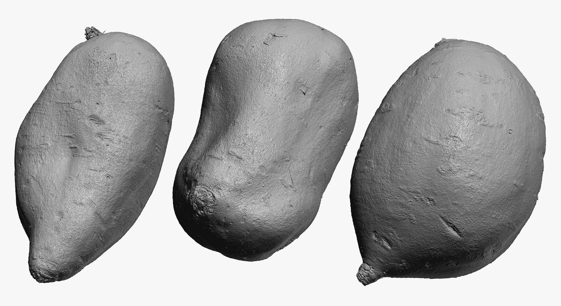 3D Sweet Potatoes Collection 02 - 3 Models RAW Scans Model - TurboSquid ...