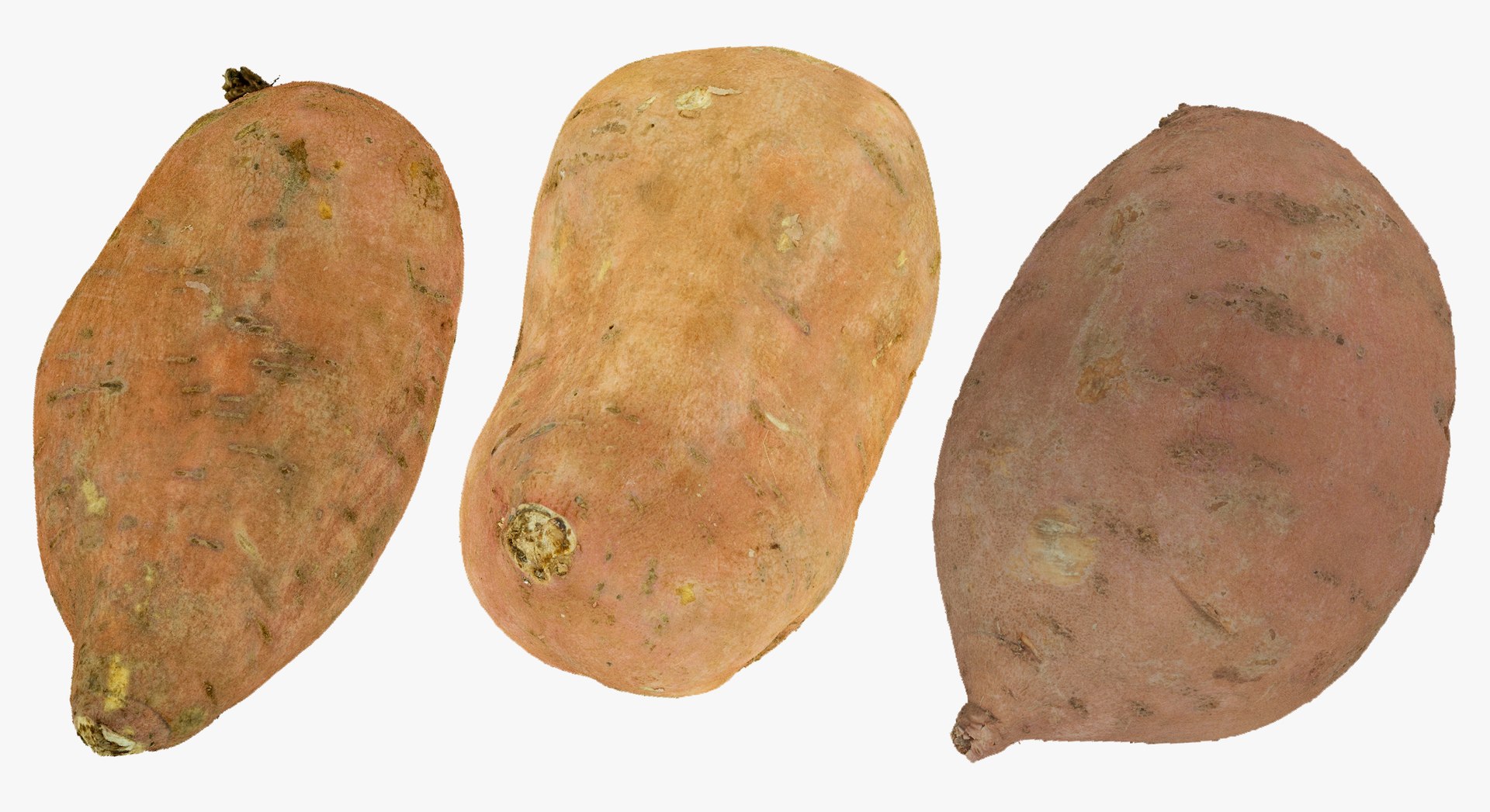 3D Sweet Potatoes Collection 02 - 3 Models RAW Scans Model - TurboSquid ...