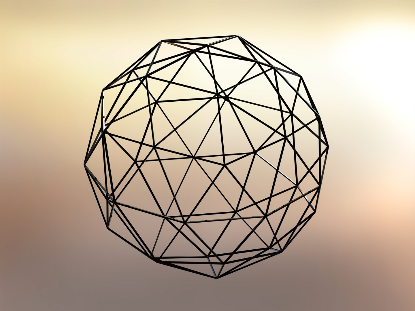 Wireframe Shape Geodesic Polyhedron Sphere 3D Model - TurboSquid 2162804
