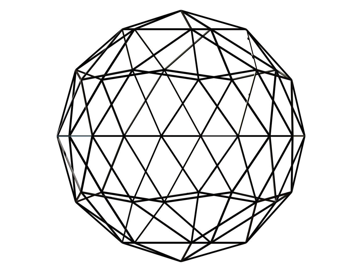 Wireframe Shape Geodesic Polyhedron Sphere 3D Model - TurboSquid 2162804