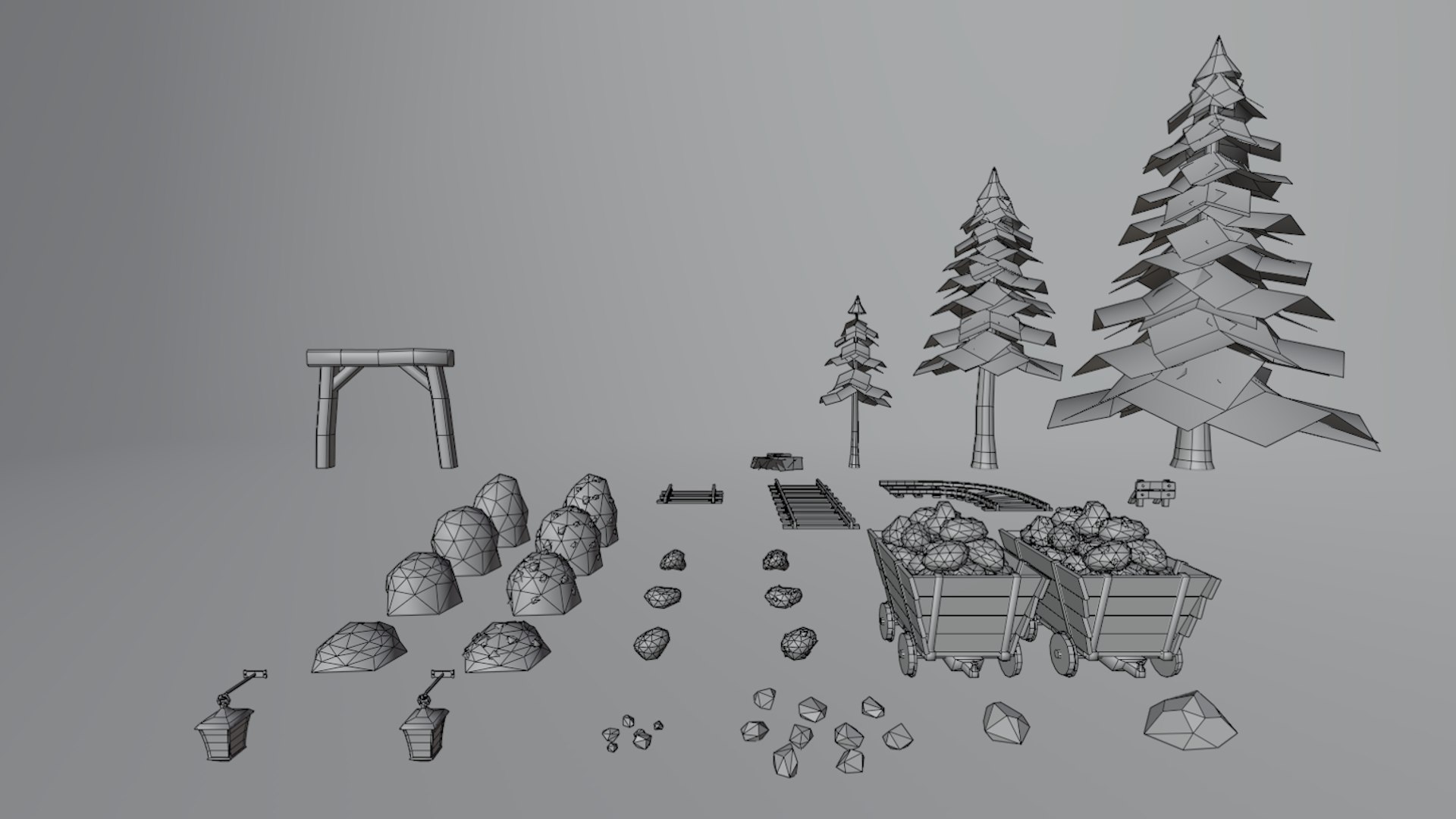 3D Mine - Stylized Fantasy Environment Model - TurboSquid 2295143