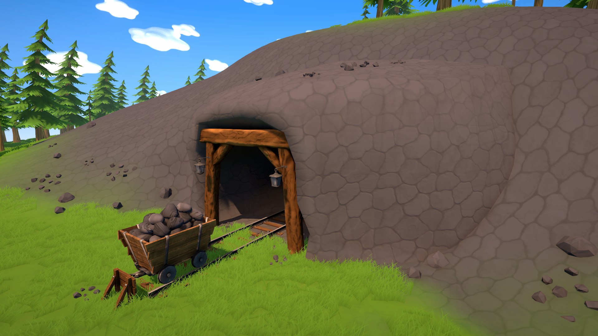 3D Mine - Stylized Fantasy Environment Model - TurboSquid 2295143