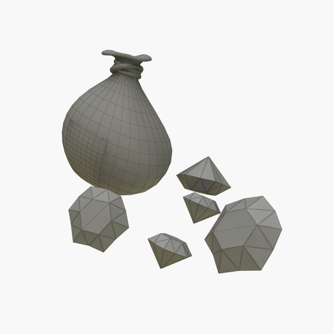 3D cartoon gem - TurboSquid 1234189