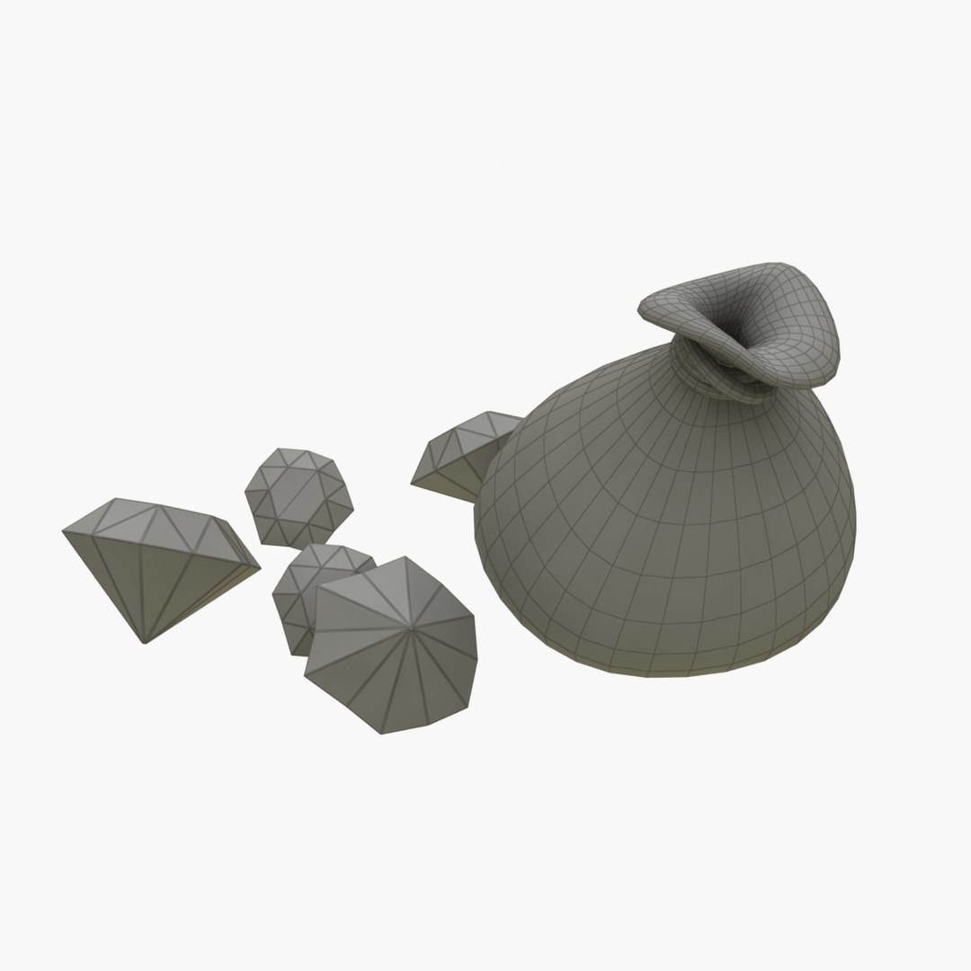 3D cartoon gem - TurboSquid 1234189