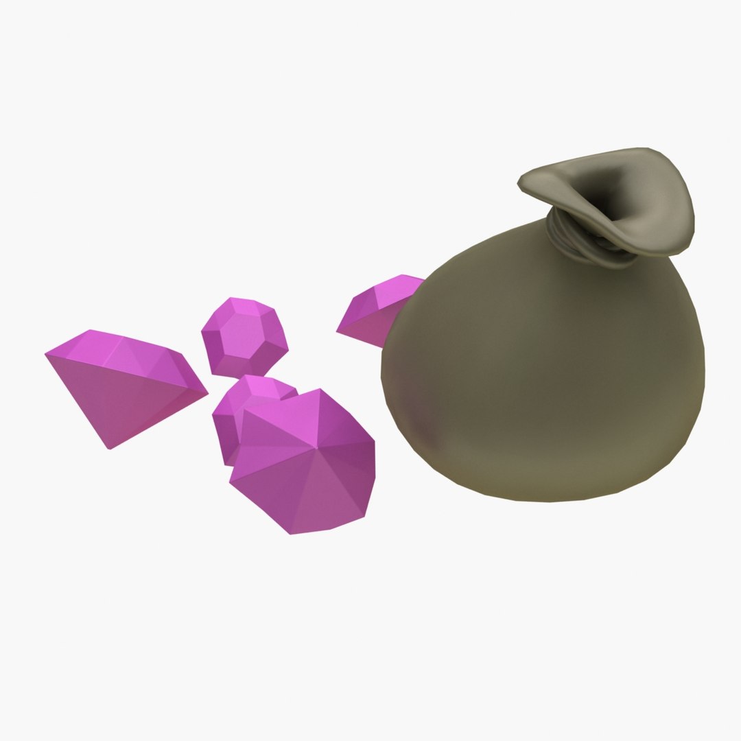 3D cartoon gem - TurboSquid 1234189