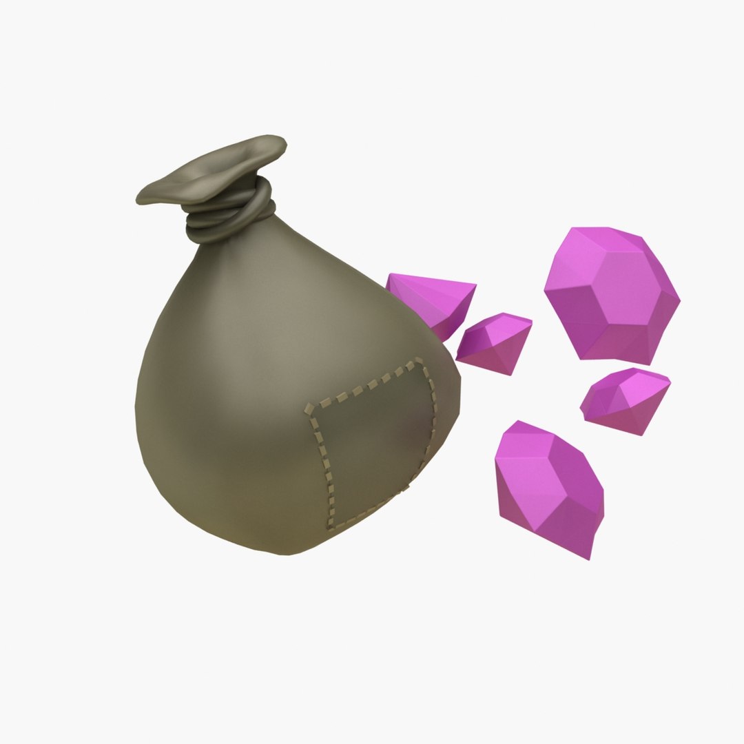 3D cartoon gem - TurboSquid 1234189