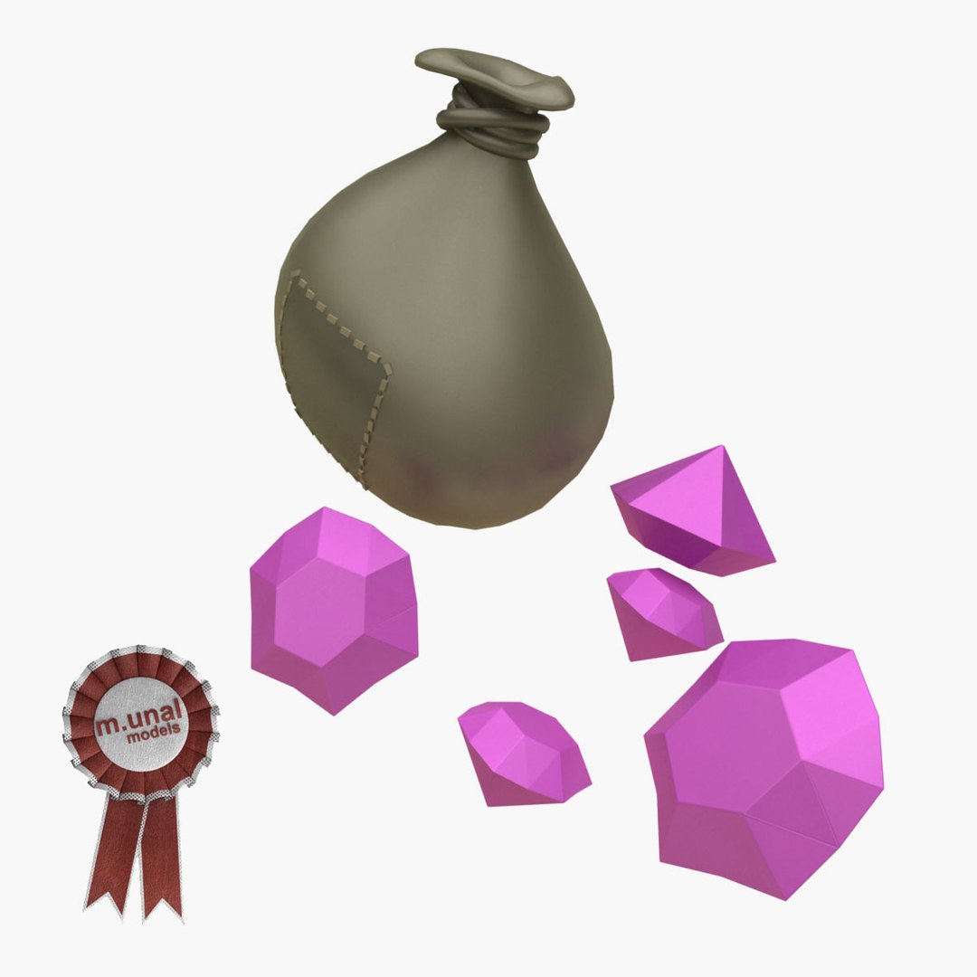 3D cartoon gem - TurboSquid 1234189