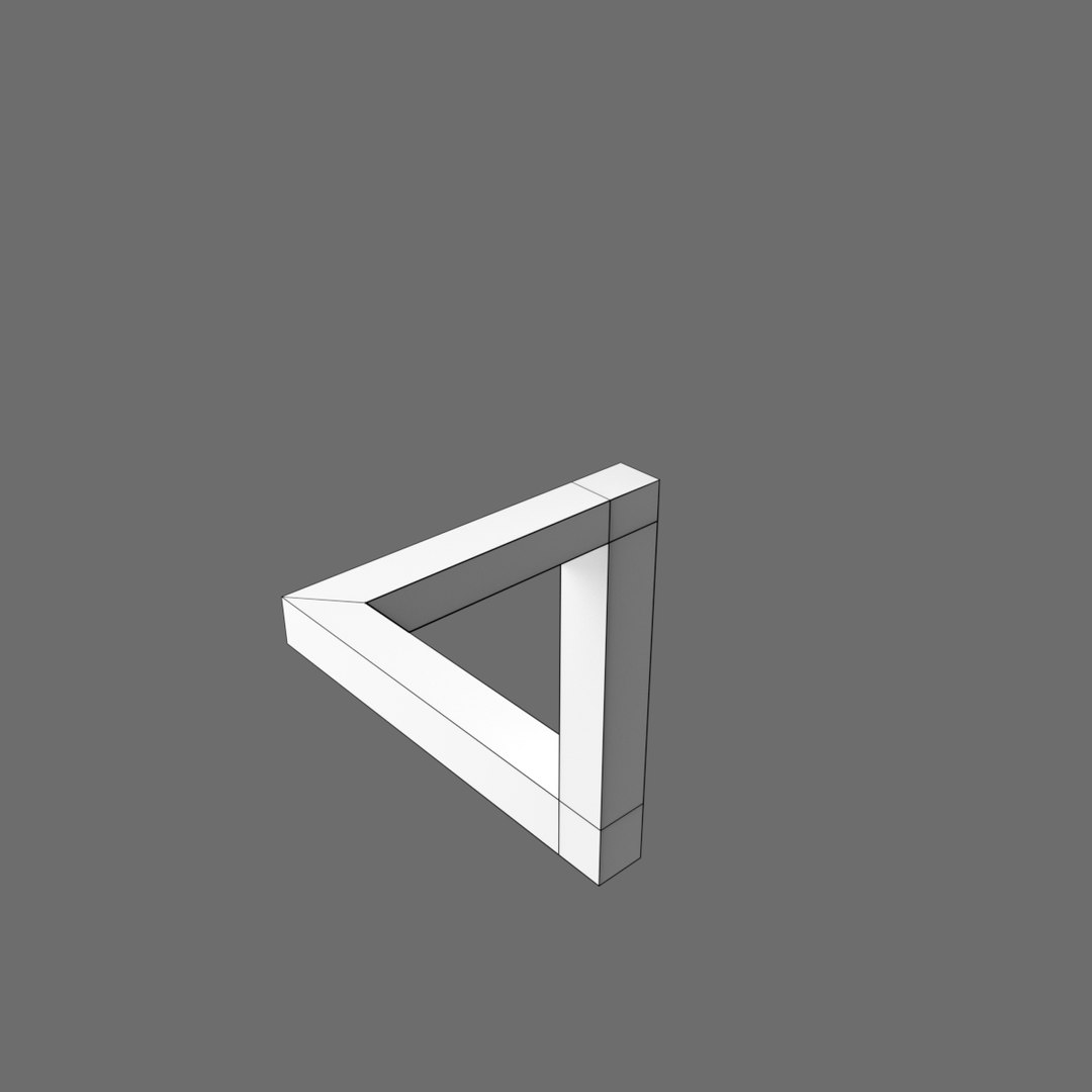Print Penrose Impossible Triangle 3D Model - TurboSquid 1410687