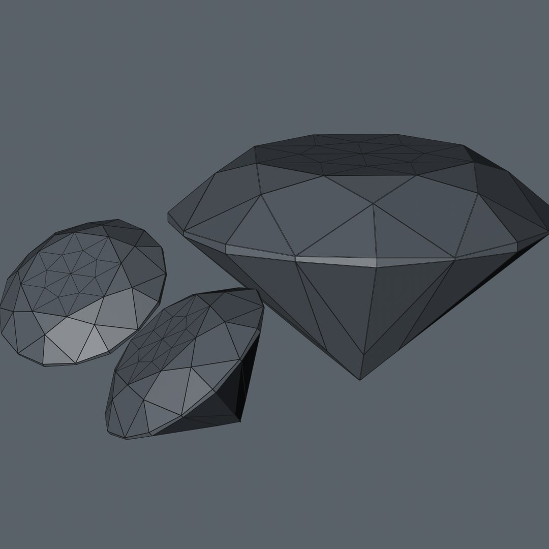 3D Cut Diamonds - TurboSquid 1470456